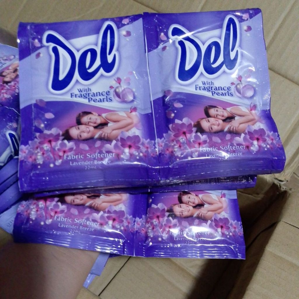 2 Dozen Del Lavender Fabric Softener 22mL | Shopee Philippines