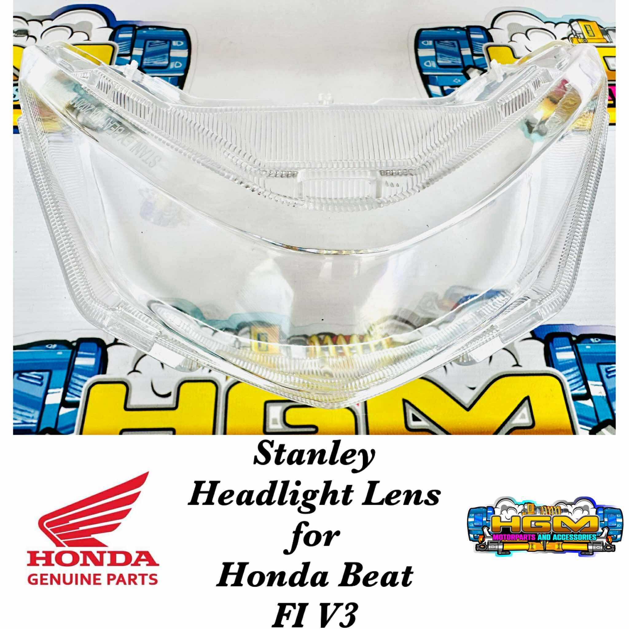 STANLEY HEADLIGHT LENS FOR HONDA BEAT V3 | HONDA GENUINE PARTS | Shopee ...