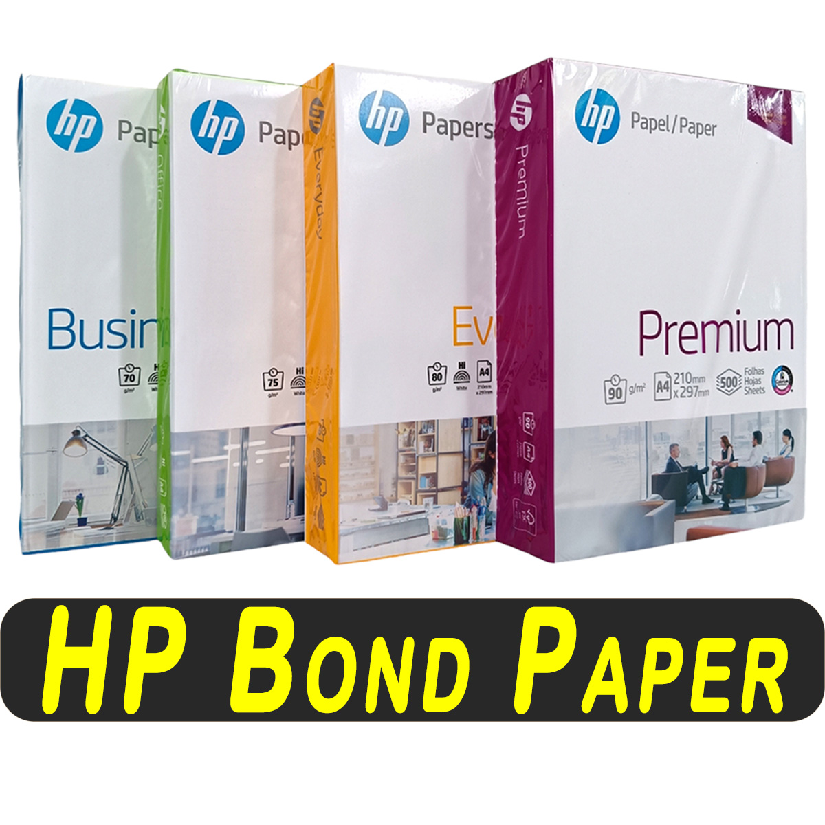 HP Bond Paper 1 Ream | A4/A3/Short/Long | 70/75/80/90 gsm | For ...