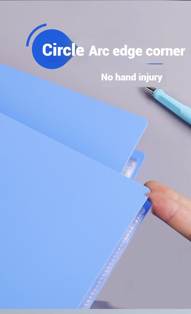 Clear Book A4 Folder Large Capacity File Folder Paper Storage Student ...