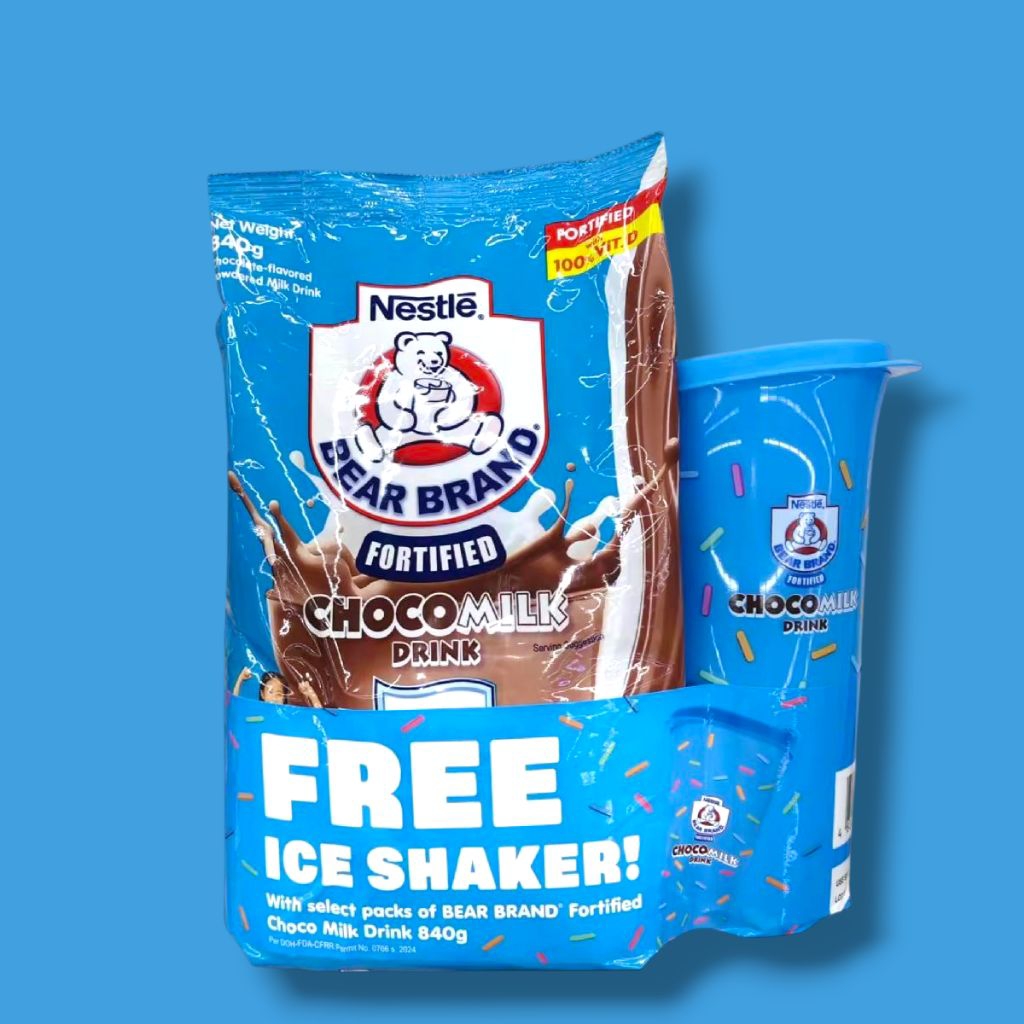 Nestle Bearbrand Fortified Milk 840g With Free Ice Shaker | Shopee ...
