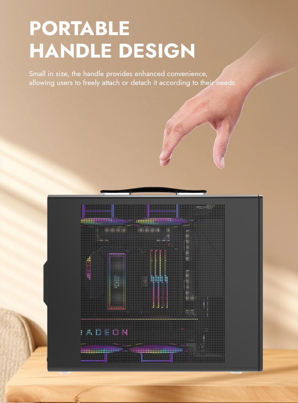 DarkFlash WD200 Wood Edition Veneer Panel M-ATX PC Case | Shopee ...