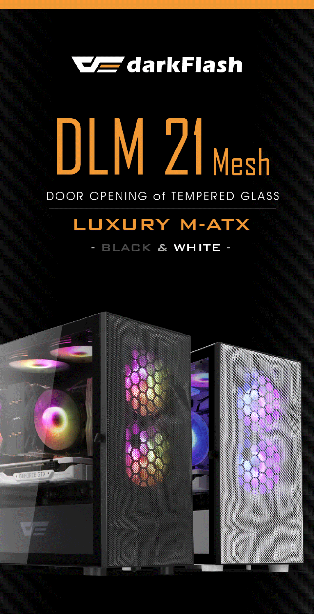 DarkFlash DLM21 Mesh MATX PC Tower Case | Shopee Philippines