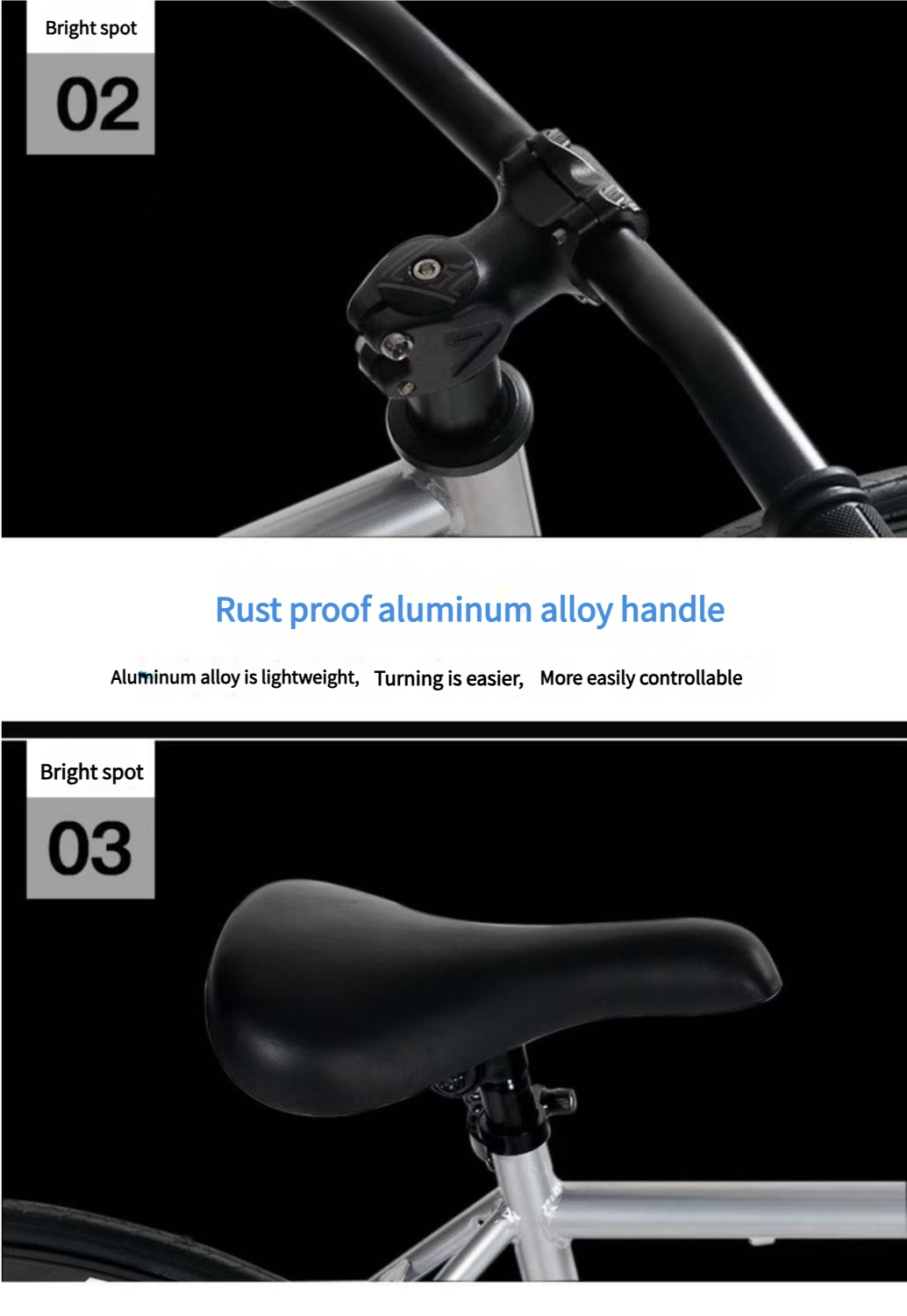 LUANDA Fixie Bikes High Carbon Steel Bike Road Bike Alloy Wheels 700× ...