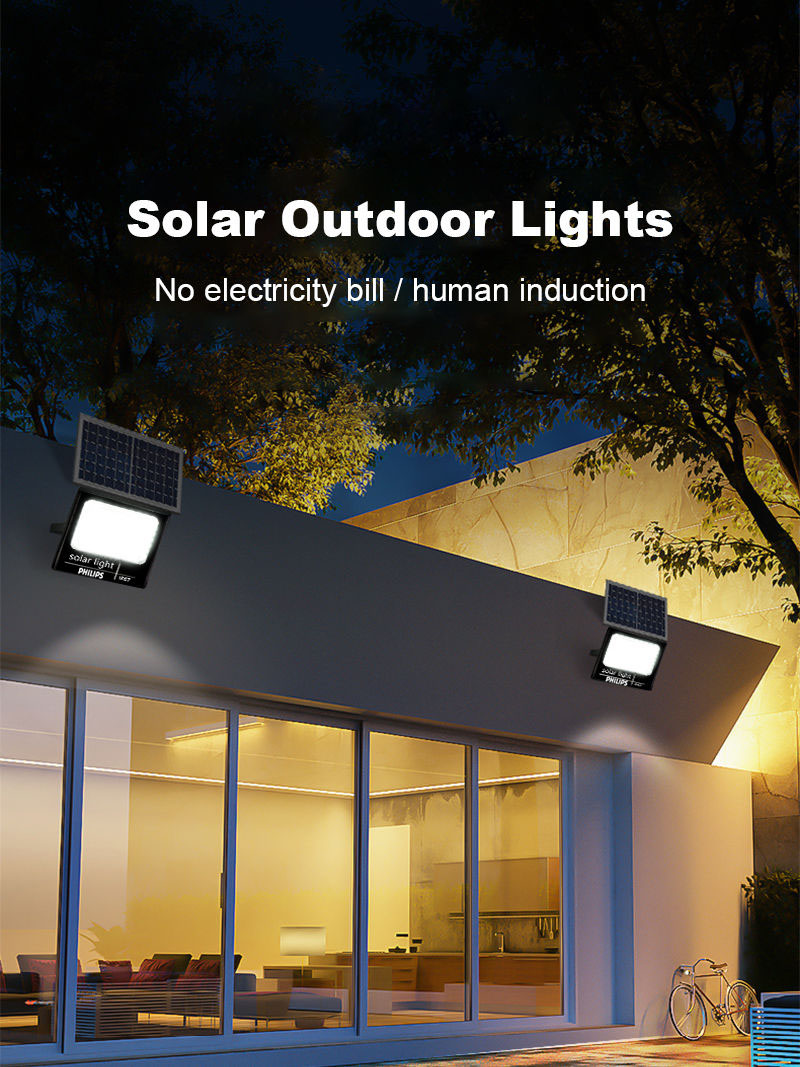 Solar Light Outdoor Sensor LED Lights FloodLight Waterproof Street Lamp ...