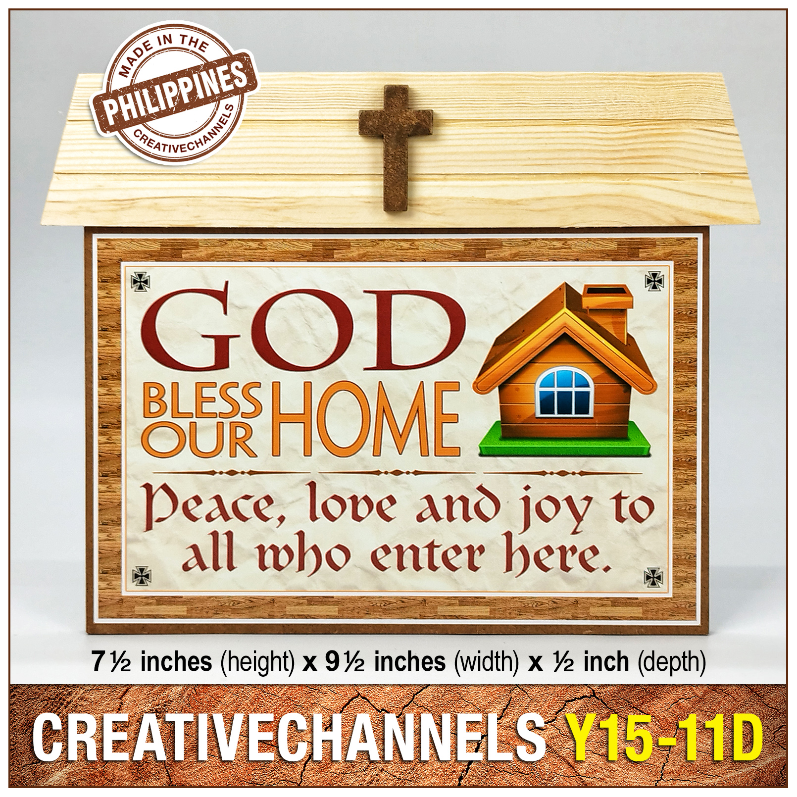 CreativeChannels Wooden Wall Decor, Y15-11, Bible Verse Wall Decor ...