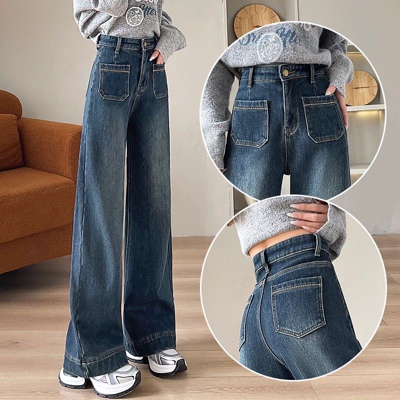 Maong Pants for women High Waist Women's Jeans Fashion Korean Multi ...