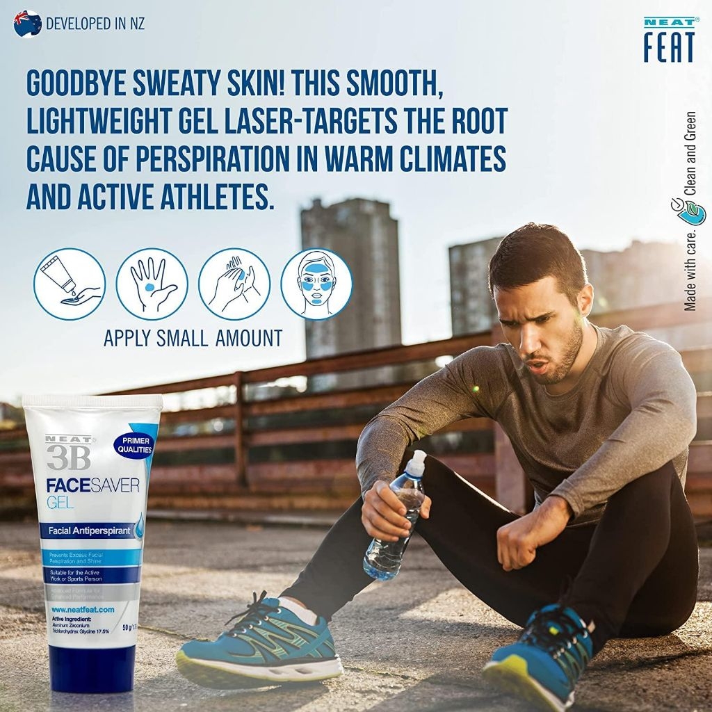 Neat 3B Face Saver Gel 10g – Facial Antiperspirant | Sweat & Shine ...
