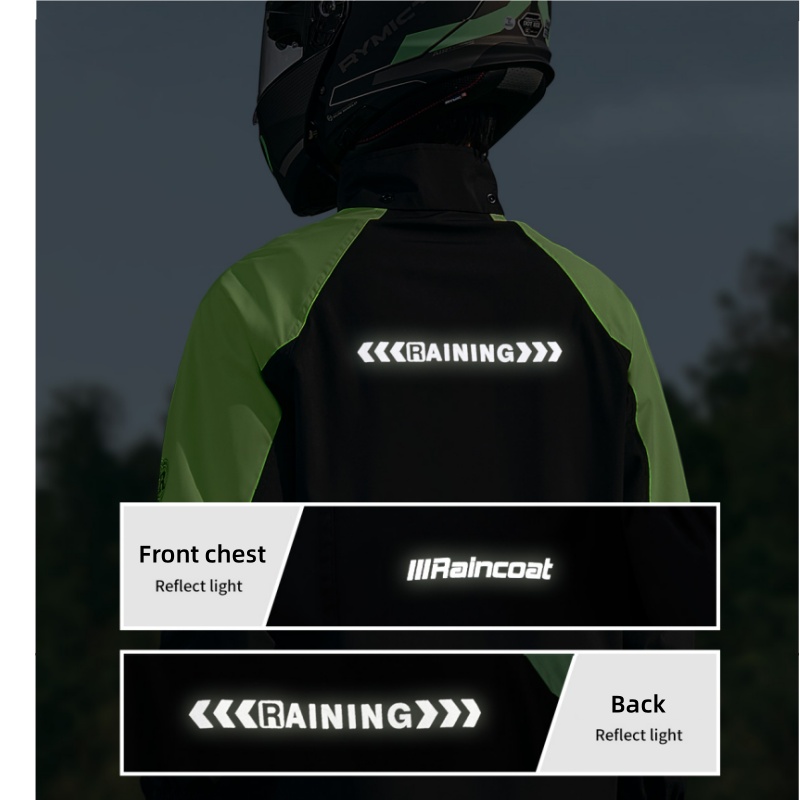 Motorcycle Raincoat Suit Waterproof Outdoor Breathable Raincoat Kapote ...