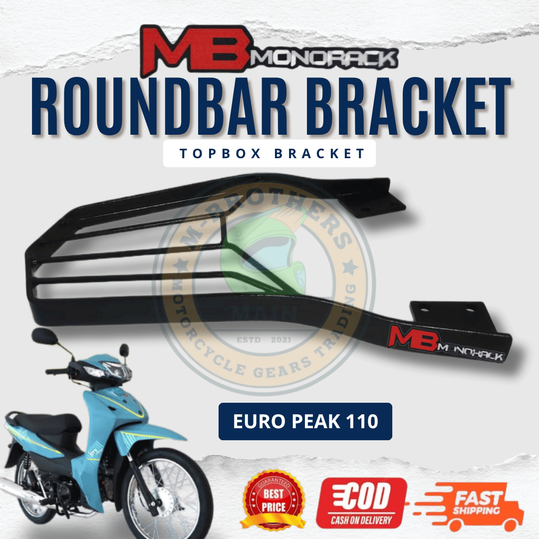 Euro Motors MB Monorack Round Bar Top box Bracket for Motorcyle ...