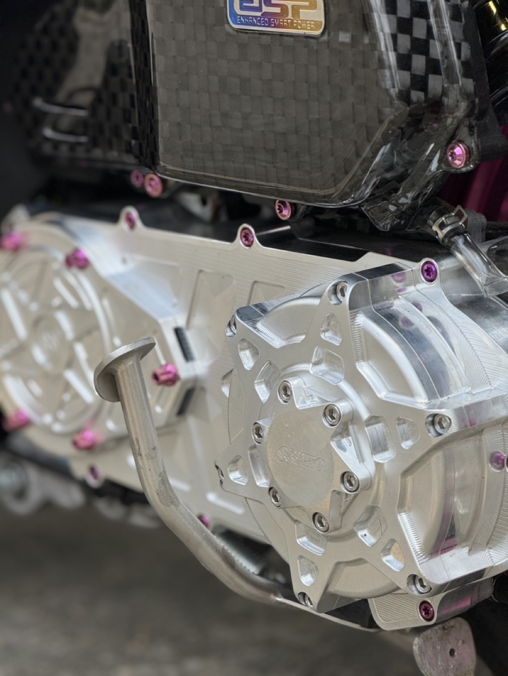 SHIJIRO BILLET CNC CVT COVER | Click v2 v3 v4 | Nmax v2 v3 | Aerox v2 ...