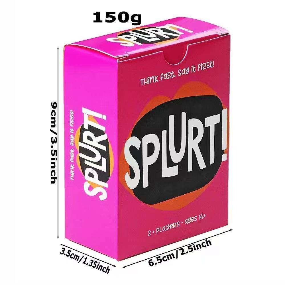Party game "Splurt" - A fast-paced tabletop card game perfect for gatherings. | Shopee Philippines