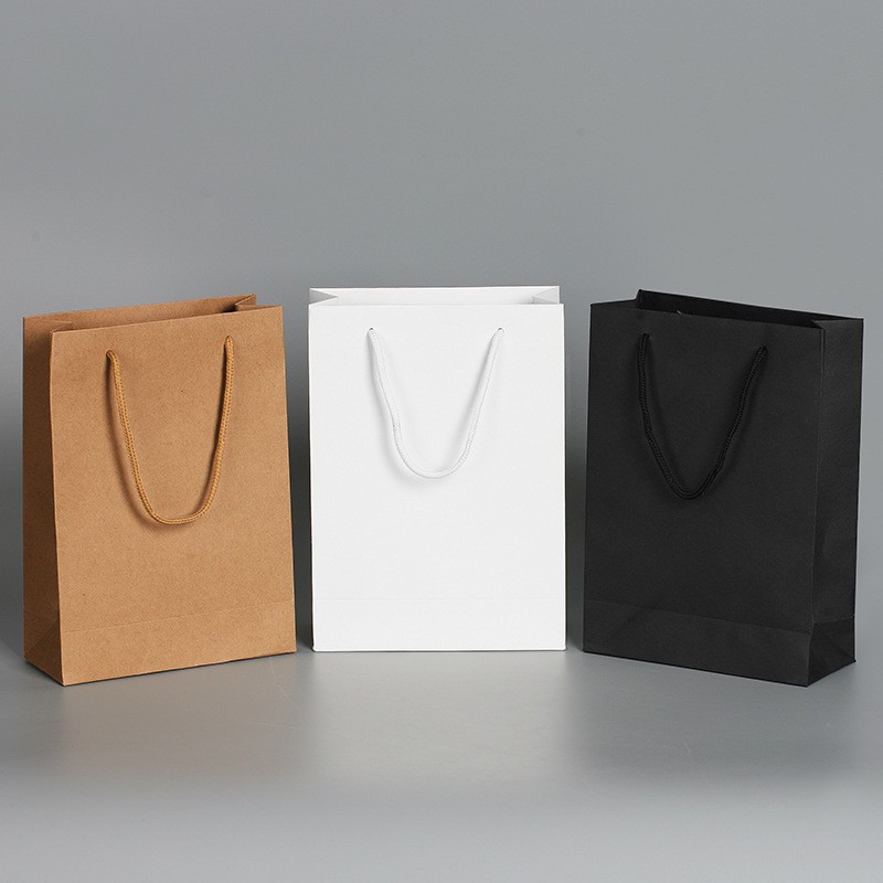 Gift Bag Thickened Kraft Paper Bag Tote Bag Dustproof Gift High-end Bag ...