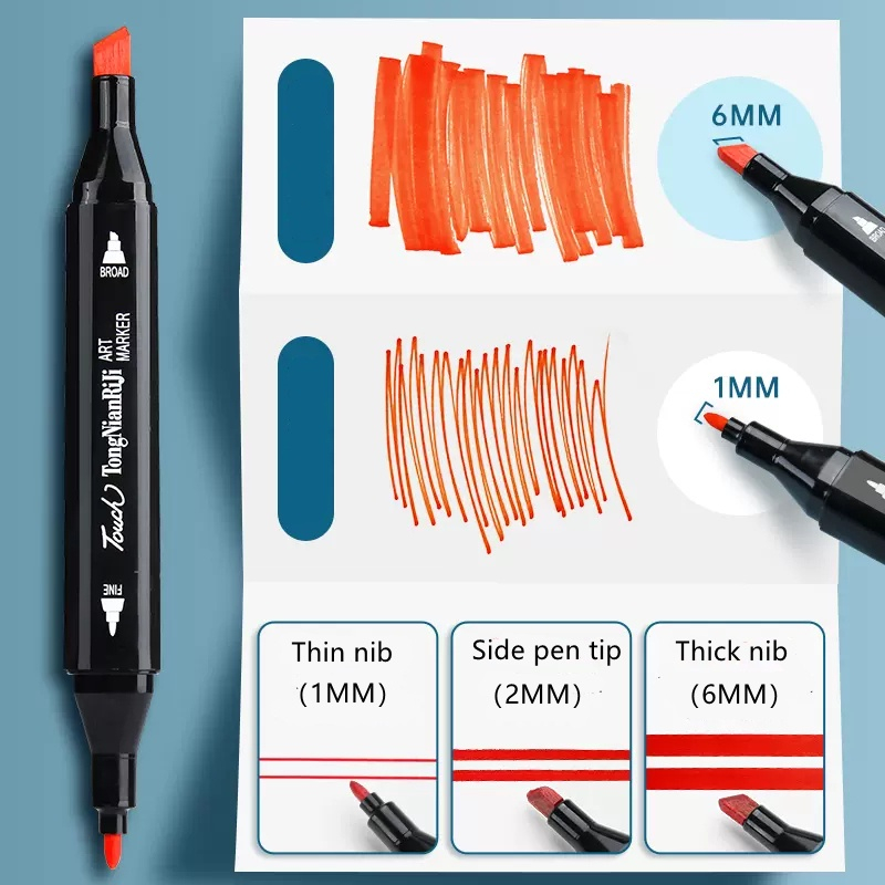 168 Colors Marker Alcohol Markers Set Touch Markers Pen Highlighter Pen ...