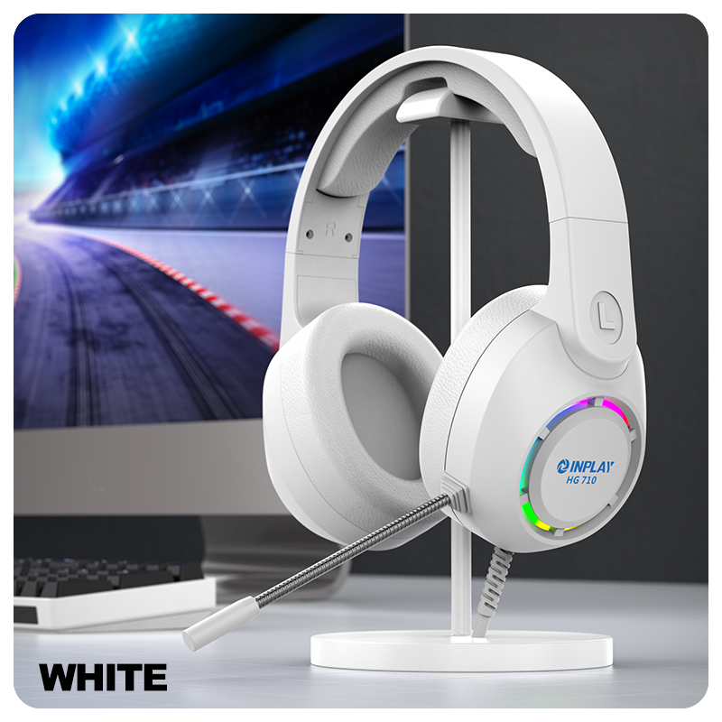 Inplay H20 RGB Wired Headset RGB Light Gaming Headset Headphones With Microphone For Pc Laptop ...