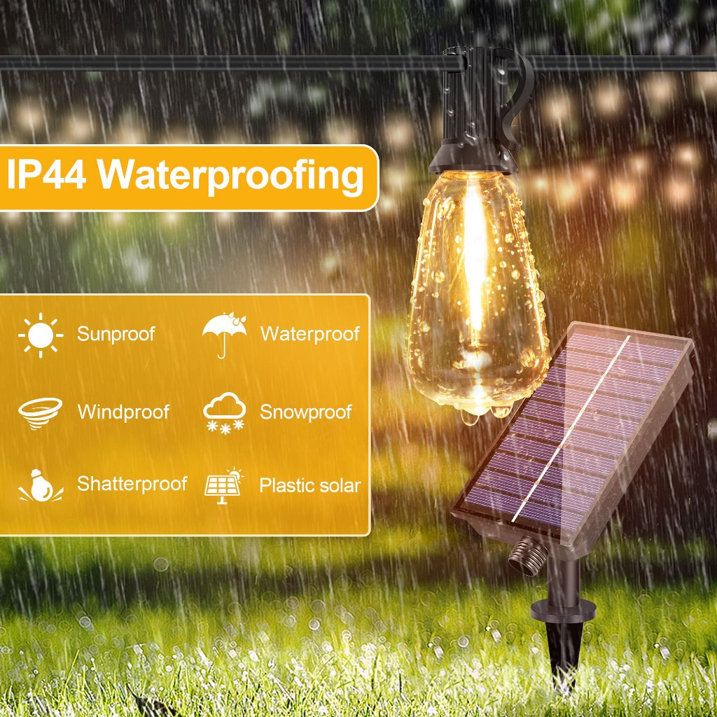 ST38 Solar String Light Outdoor Waterptoof IP44/IP45 ST38 solar lamp ...