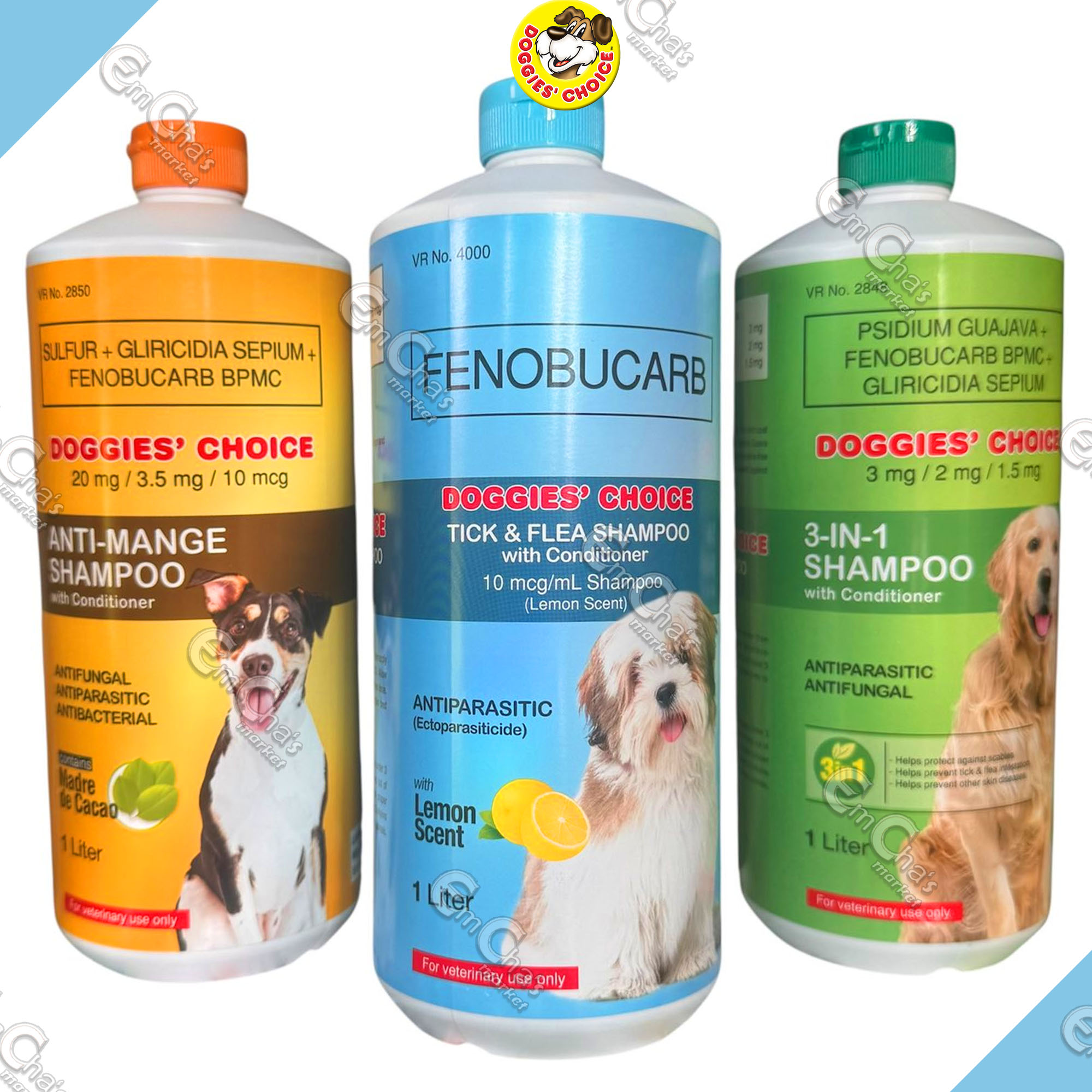 Jumbo 1 Liter DOGGIE'S CHOICE SHAMPOO (Choose Variant) (agr) Dog ...