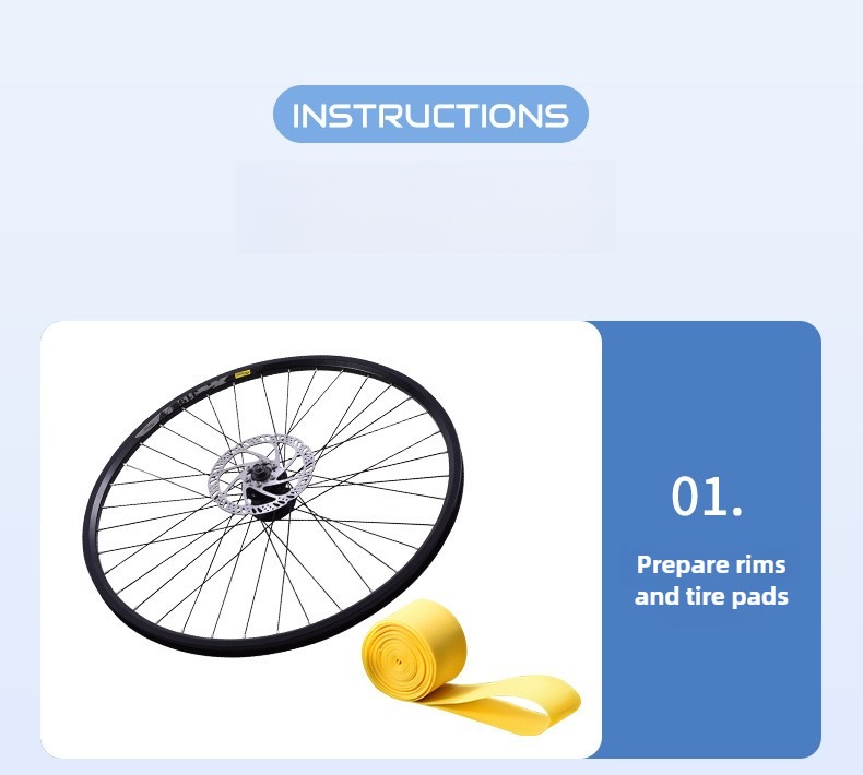 2PCS MTB Road Bike Anti-Puncture Strip Inner Tube Protect Belt Anti ...