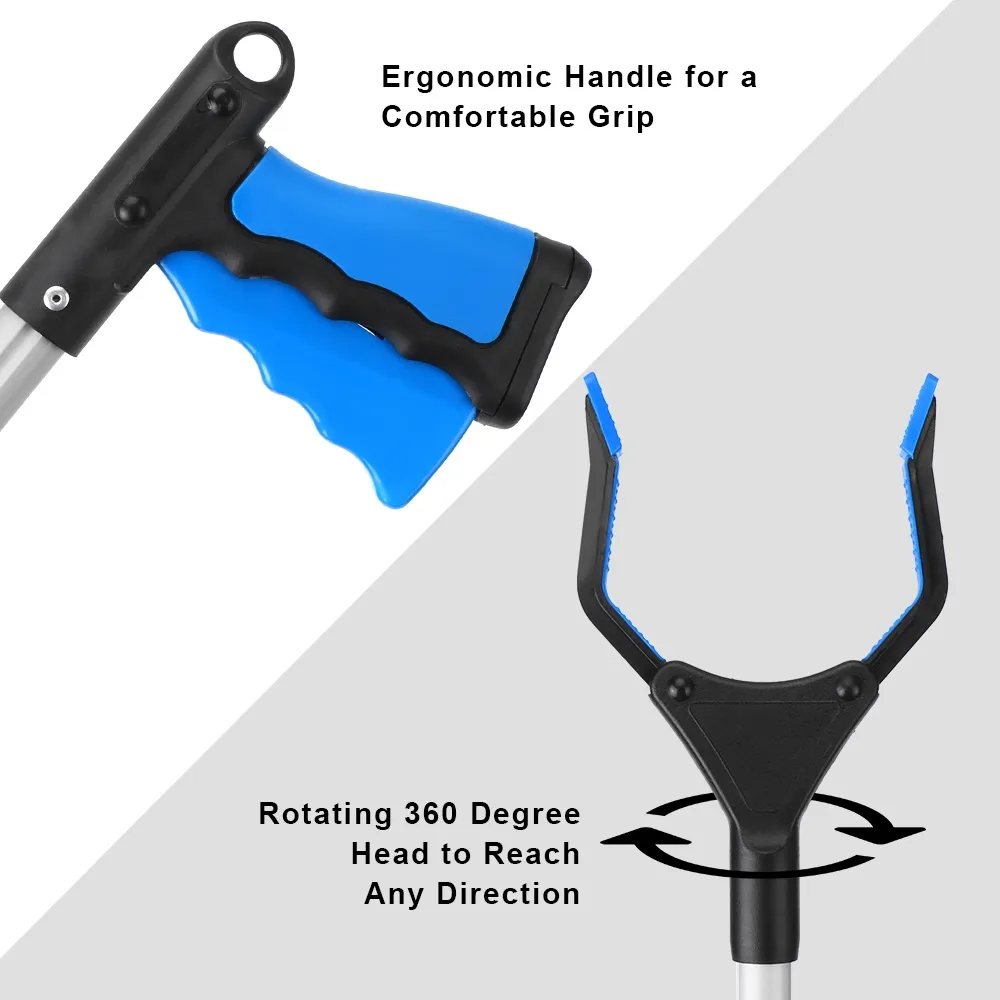 Foldable Collapsible Garbage Grabber Pick Up Tool Litter Reacher Picker ...