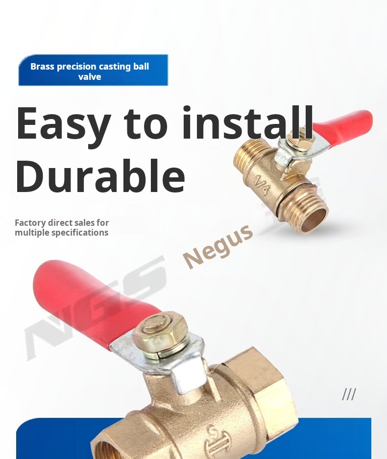 Brass Ball Valve 6/8/10/12mm Air Ball Valve Compressor Ball Valve ...