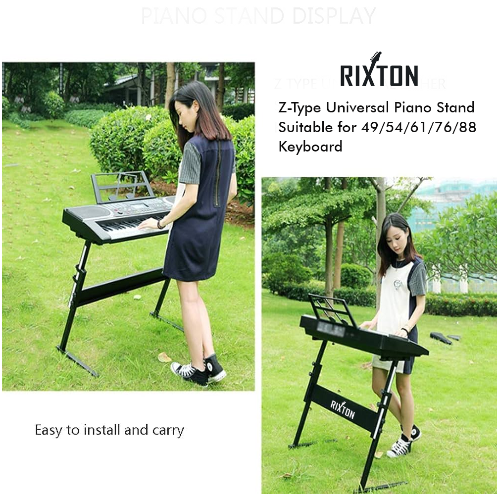 RIXTON 61-Key Digital Electric Piano Keyboard Portable Electronic ...