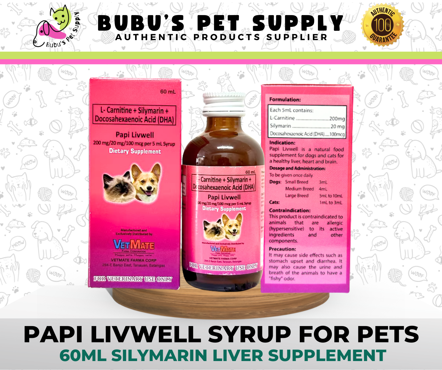 PETS LIVER SUPPLEMENT PAPI LIVWELL 60ML SILYMARIN LIVER GARD WITH B ...
