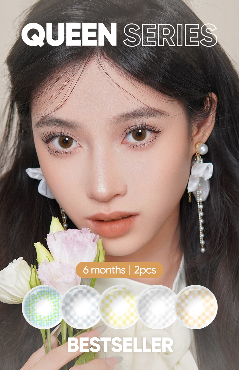 Magister Contact Lenses Graded Queen Ochre Icy Gray Graphite Amber ...