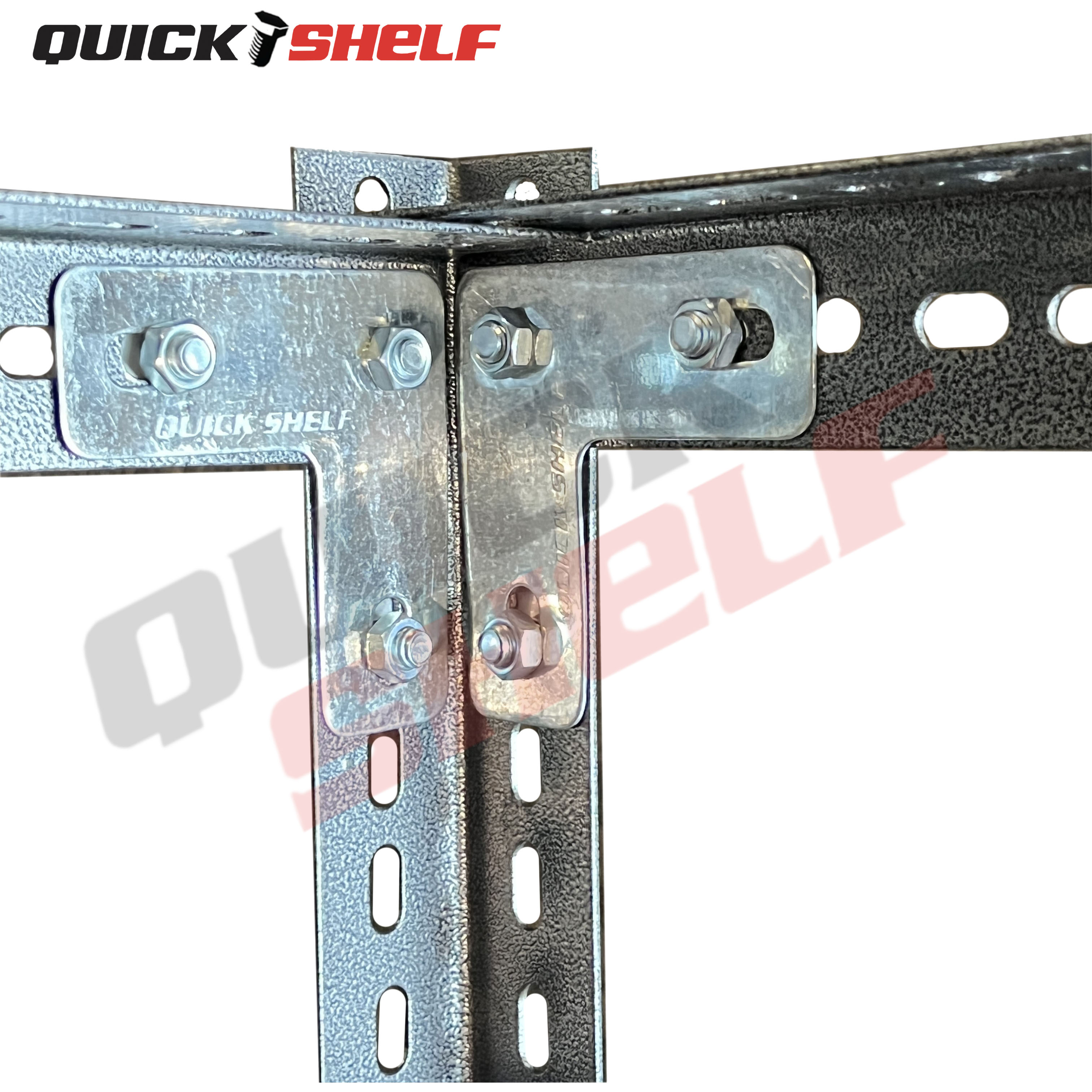 QuickShelf Slotted Sheet Bar Post 1.5in x 1.5in x 1.8mm (38x38mm) QS712 ...