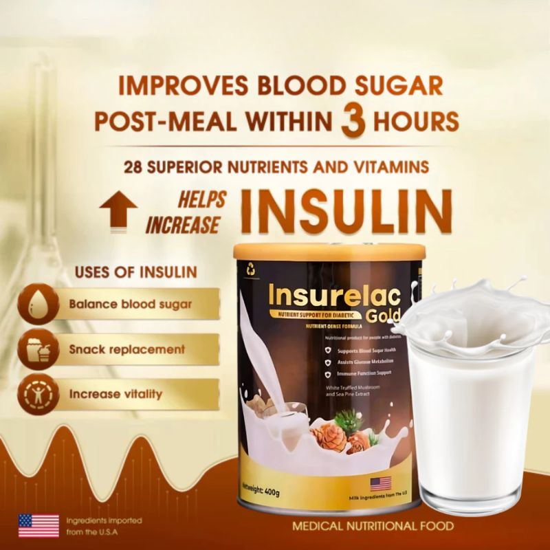 [LEGIT] Insurelac Gold 400g Colostrum Nut Milk for Diabetic Support ...