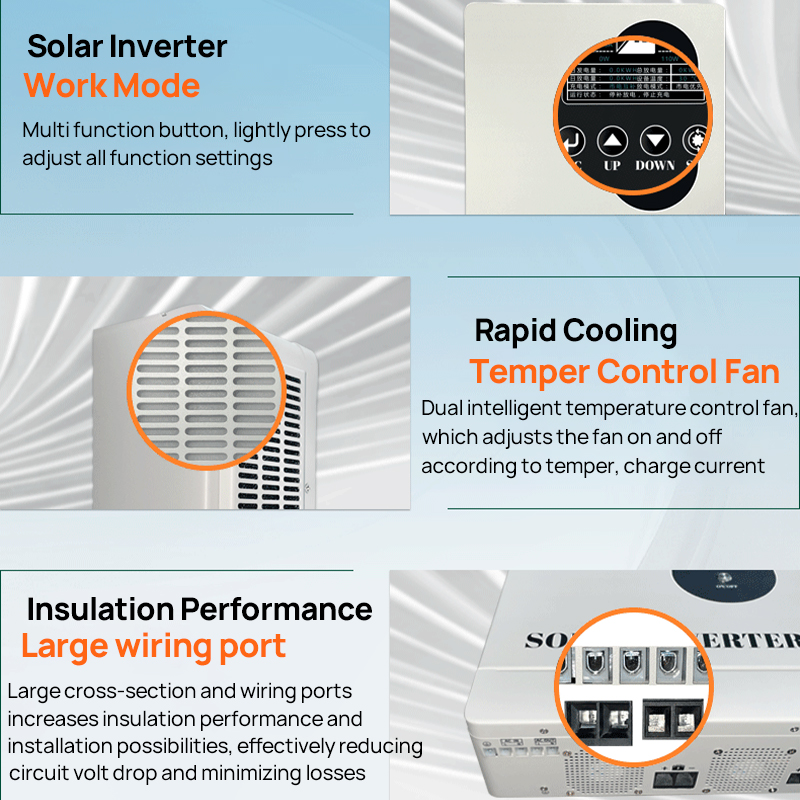 AOYANG SP 12V 24V 48V Solar Inverter and MPPT integrated 1600W 3200W 4500W 6200W solar ...