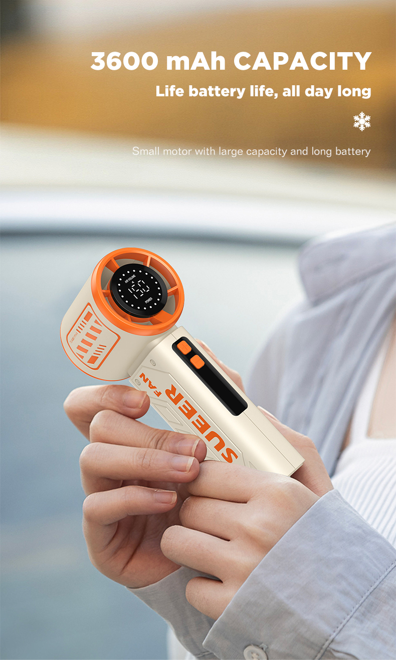 Dreepor Portable Handheld Turbo Fan 150 Speed USB Charging High-Speed ...