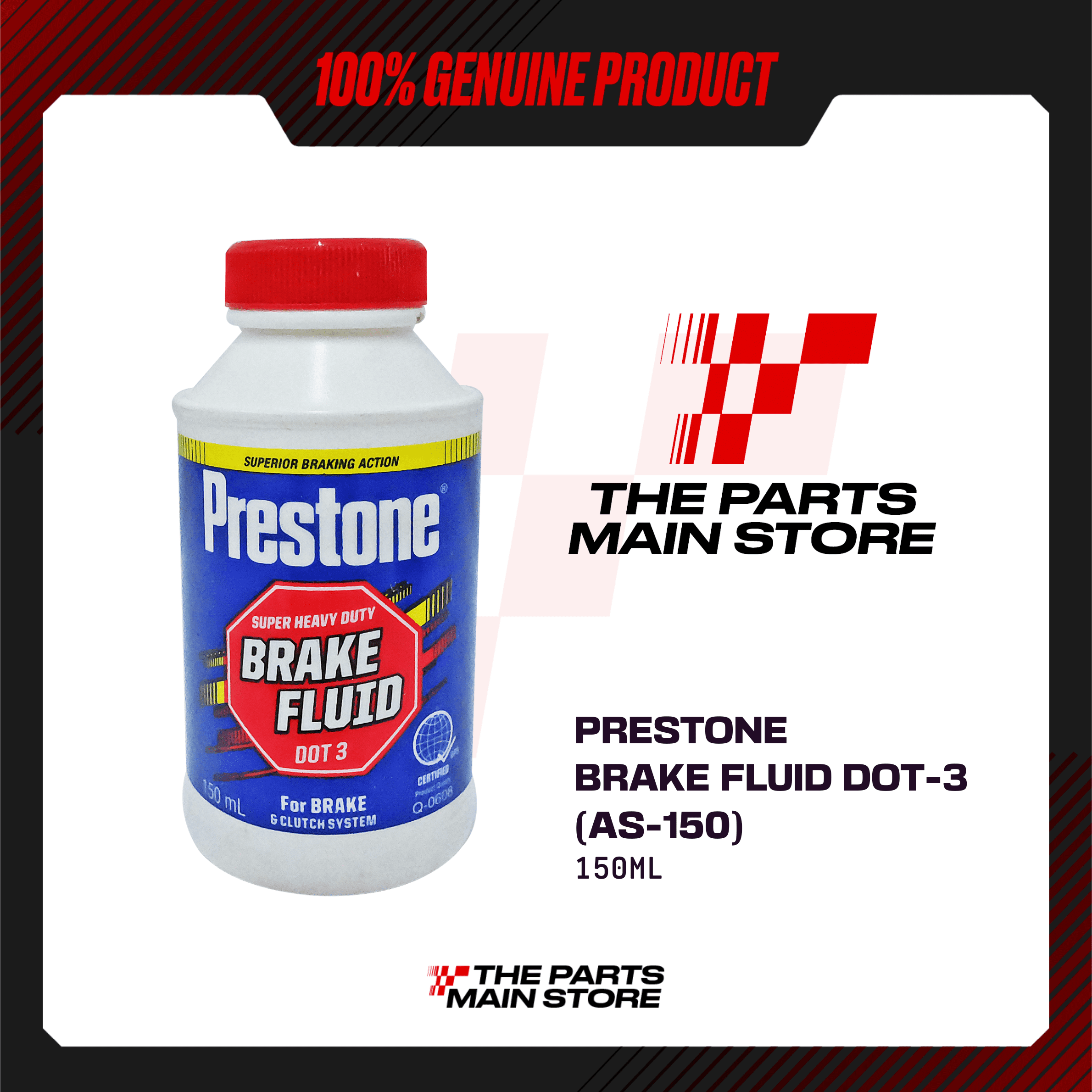 PRESTONE BRAKE FLUID DOT-3 (AS-150) (150ml) | Shopee Philippines