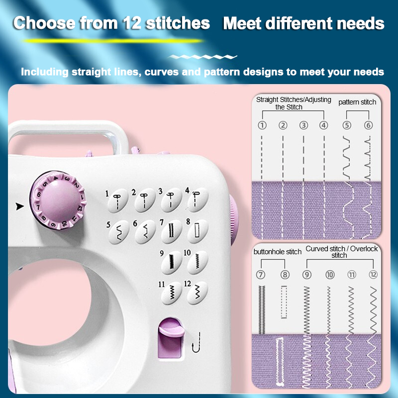 Philips Sewing Machine Multifunction Mini Sewing Machine 12 Stitch ...