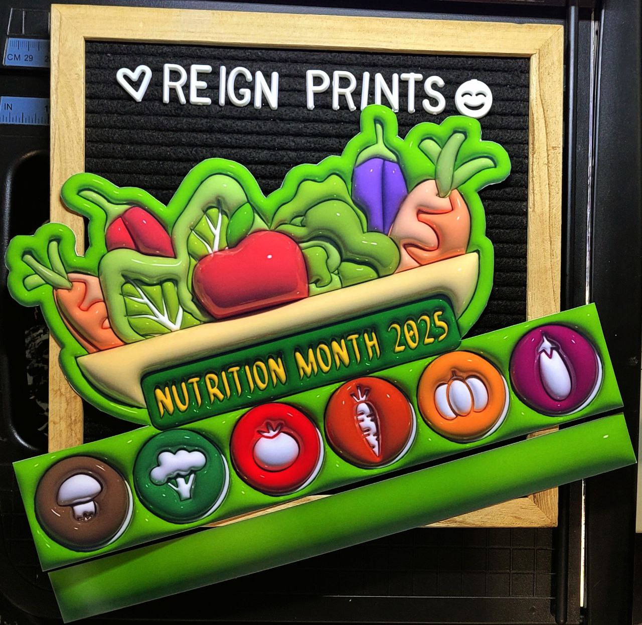 3D Nutrition Month Head Cap for Kids | Precut + Laminated | School ...