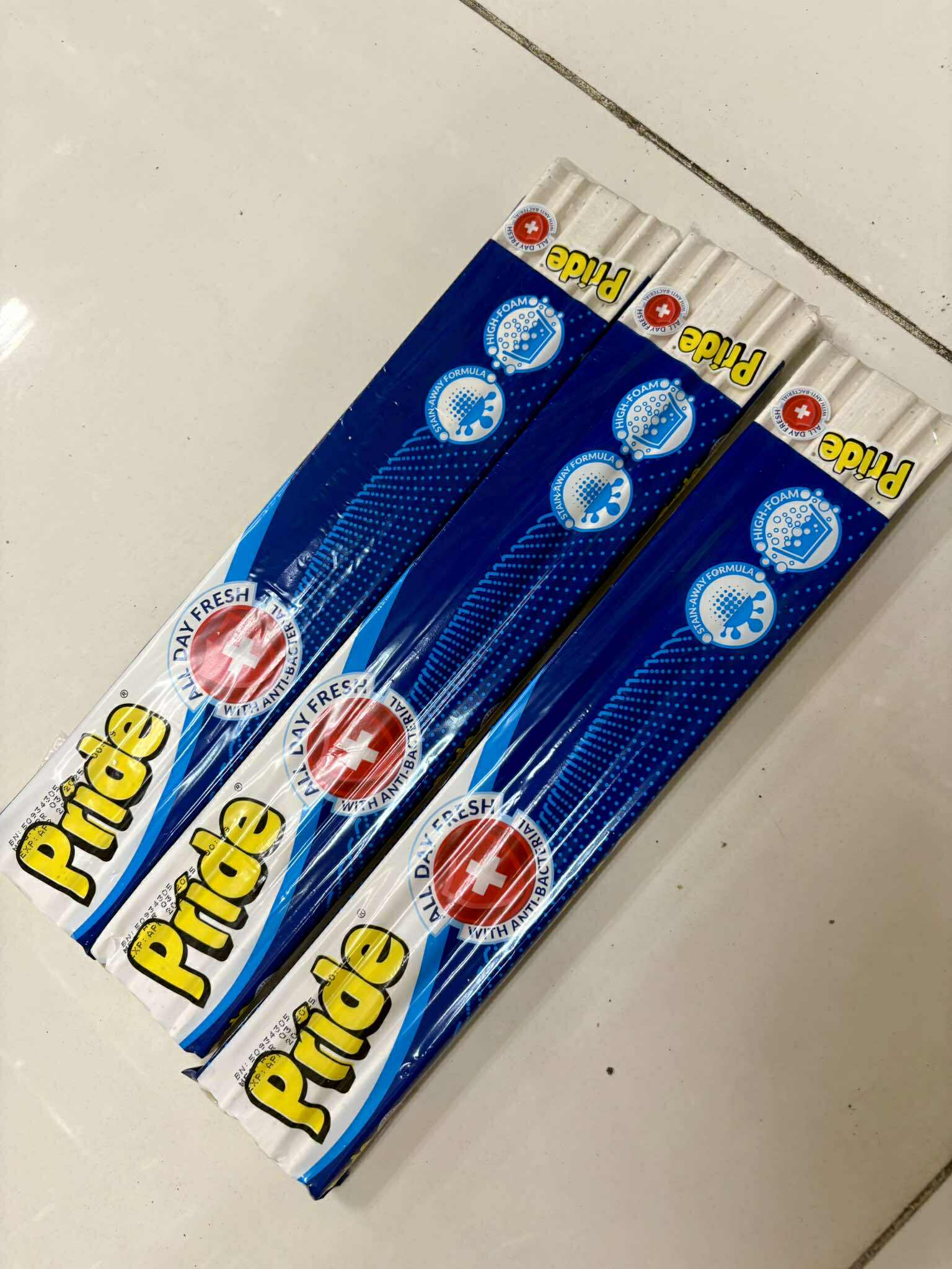 Pride Anti-Bacterial Detergent Bar Soap 400grams x 3 Bars | Shopee ...