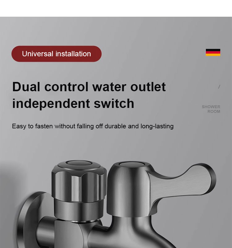 EV 2-in-1 Copper Faucet - Built-in High Pressure Bidet Spray, Space ...