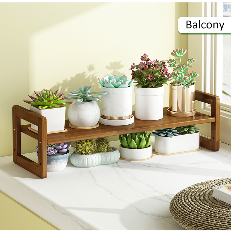 TUBUAN Bamboo Monitor Stand 1Layer/2Layer Computer Monitor Riser Wood ...