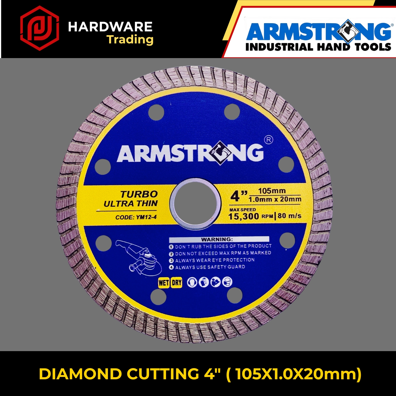 ARMSTRONG Diamond Cutting for Granite, Tiles, Marbles, Concrete , etc ...