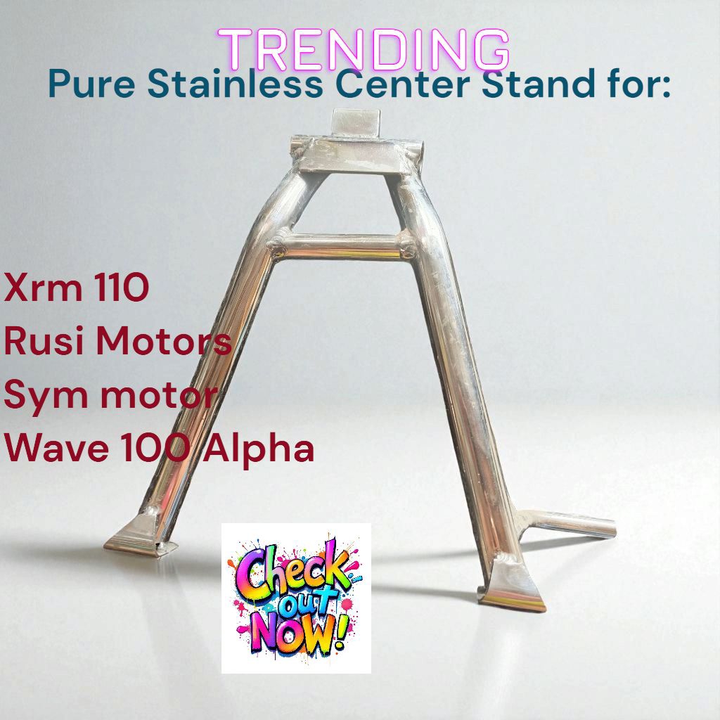 Stainless Center Stand for XRM 110,125/ RS 125/ Wave 100/125, Wave ...