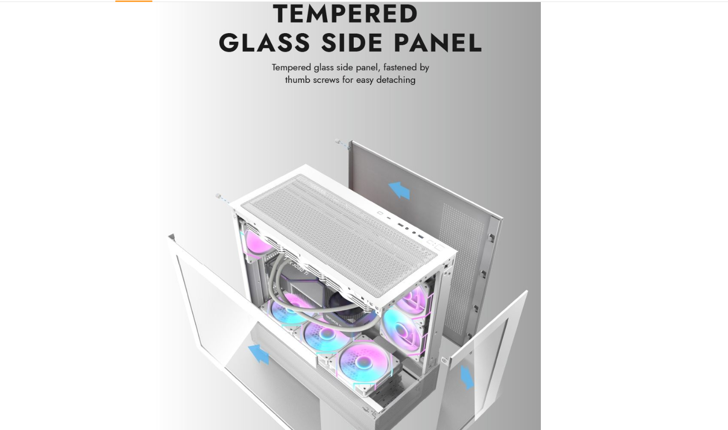 Dark Flash DS900 Air ATX PC Case White | Shopee Philippines