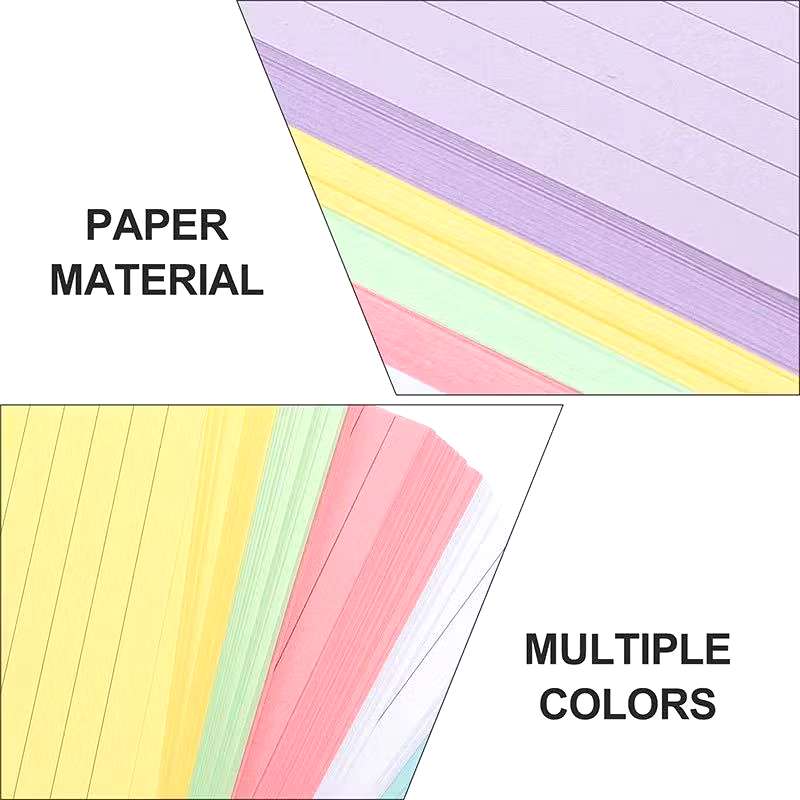 100 Sheets Binder Memo Book Kraft Paper Binder Ring Flip Cards With ...