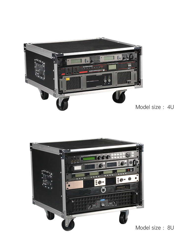 SOKC 12U Flight Case Power Amplifier Rack Empty Cabinet Touring Case ...