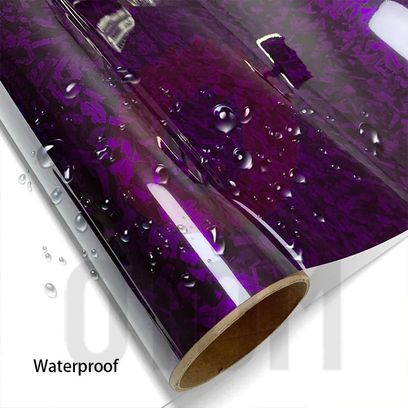PET Forged Carbon Fiber Color Change Sticker Waterproof Self Adhesive ...