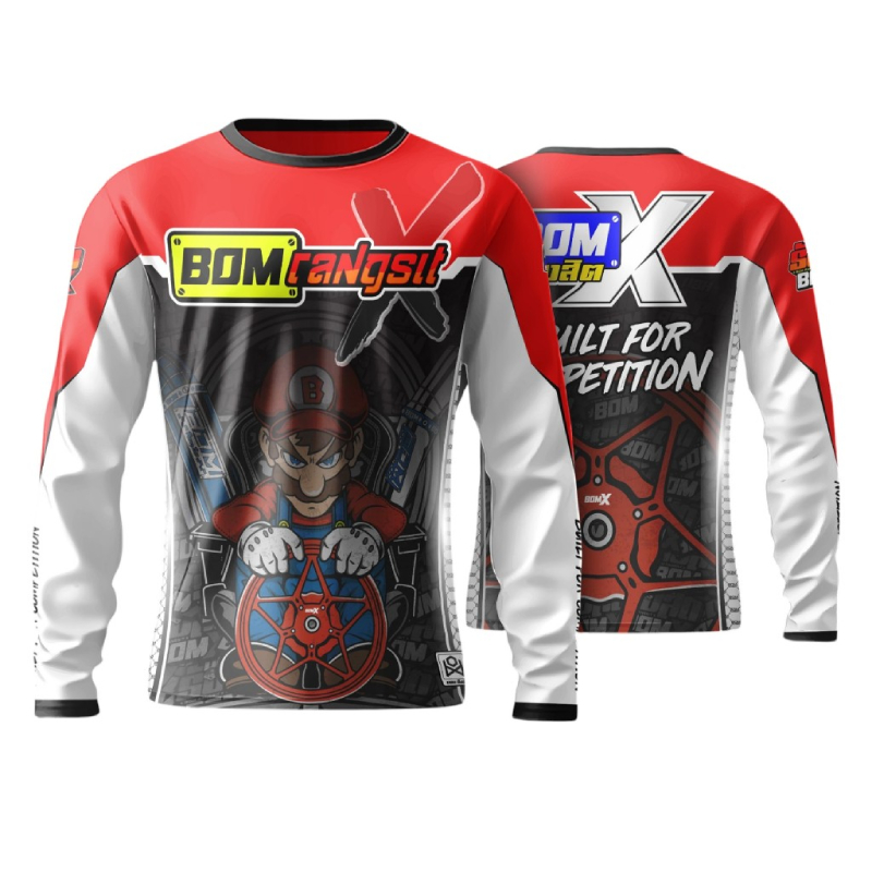 Bom Rangsit Long Sleeve V2 Sublimation Round Neck Top Jersey Shirt Men ...