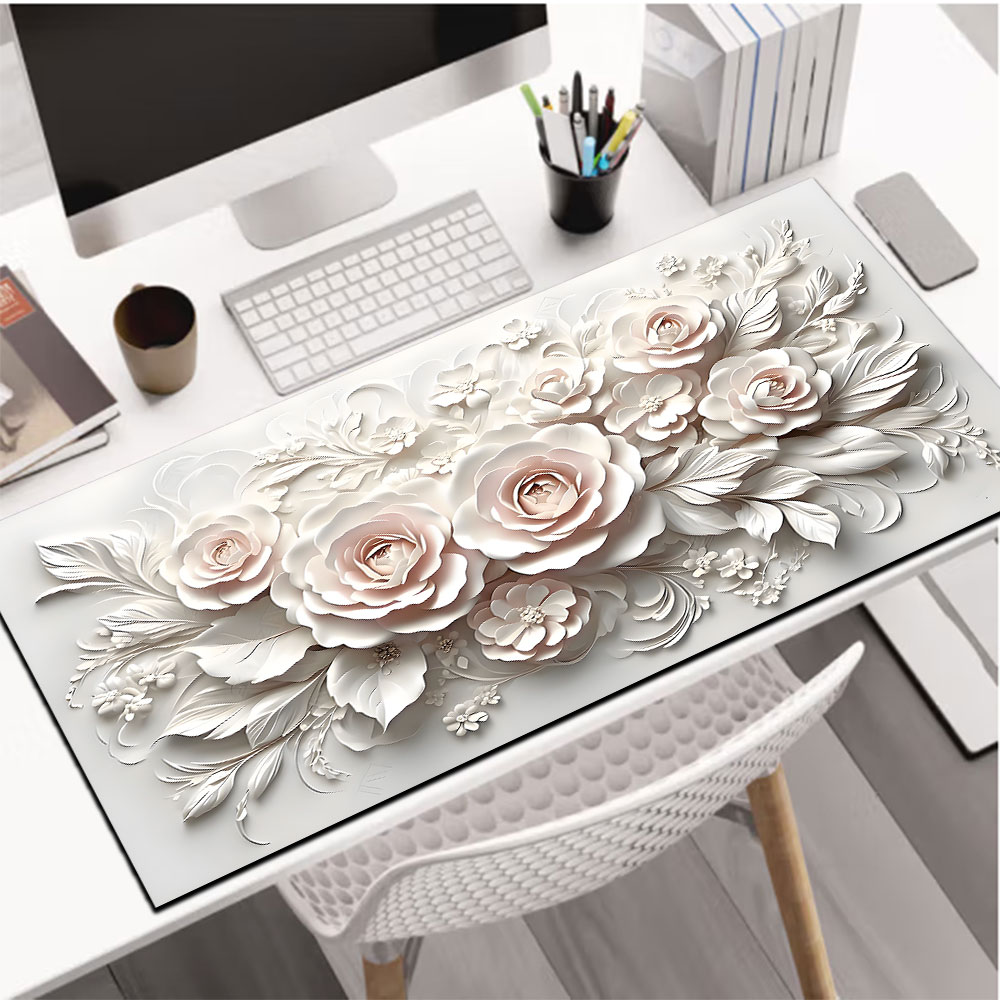 1pc 3D Flowers Large Mouse Pad computer mat Desk Mat keyboard mat ...