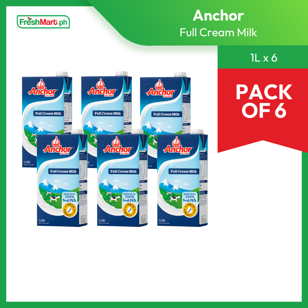 Anchor UHT Milk 1L - Set of 6s [EXP: OCT 30, 2025] | Shopee Philippines