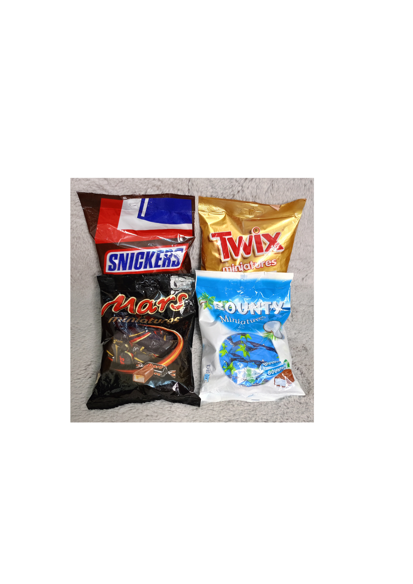 [2 PACKS] MINIATURES 150GRAMS SNICKERS, MARS, BOUNTY, TWIX | Shopee ...