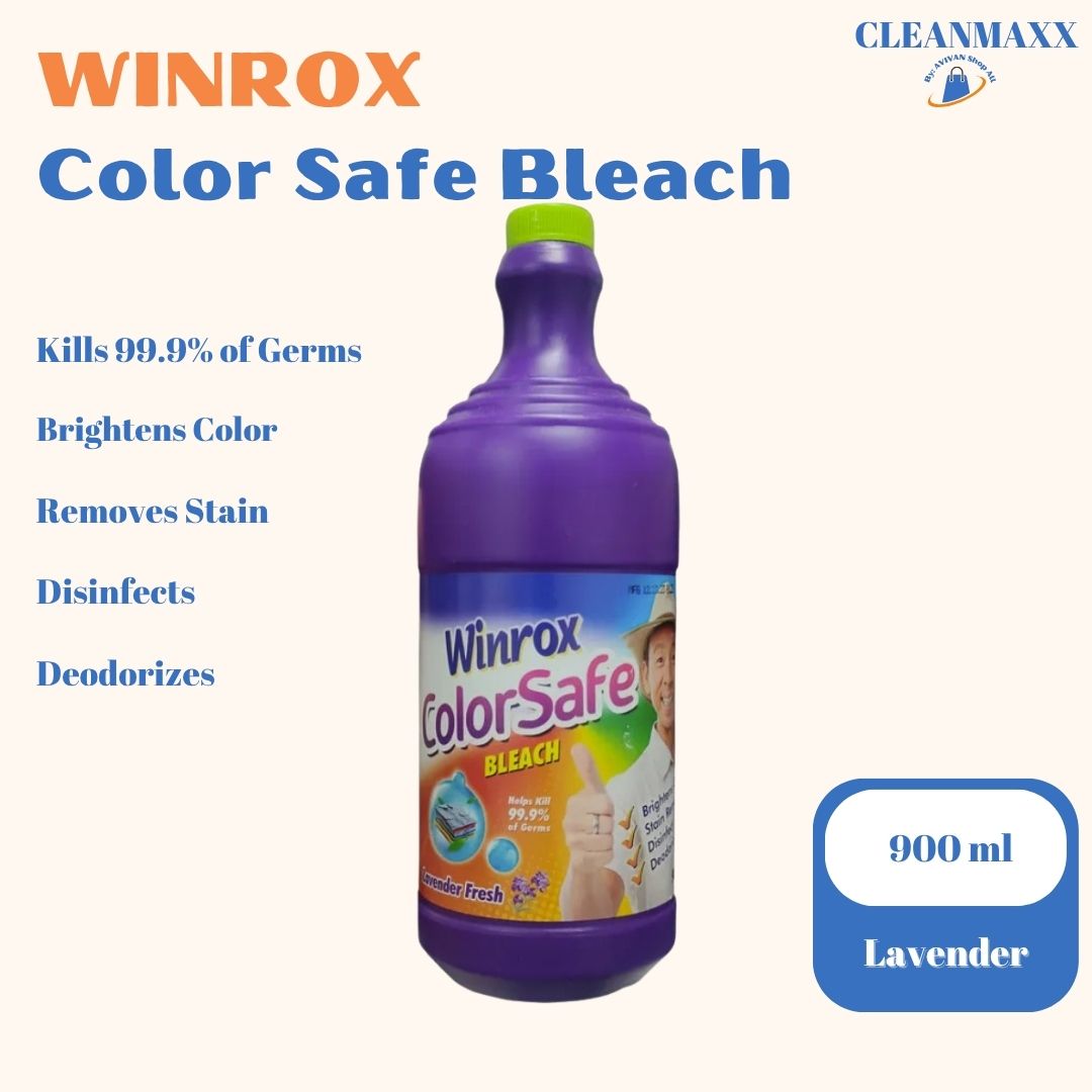 Winrox Color Safe Bleach 900ml | Lavender Scent | Shopee Philippines
