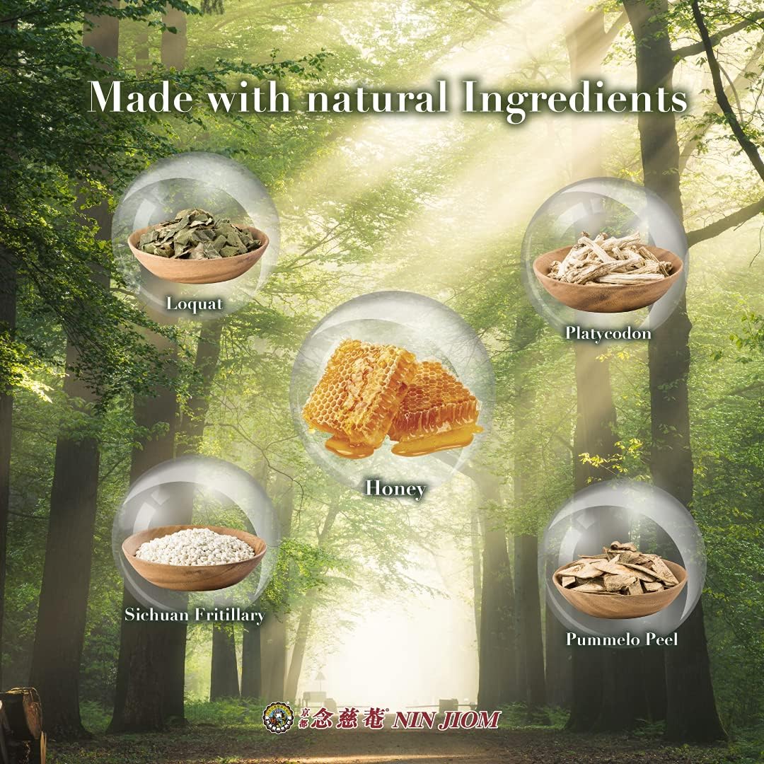 NIN JIOM PEI PA KOA NATURAL HERBAL SYRUP Soothing Throat and ...