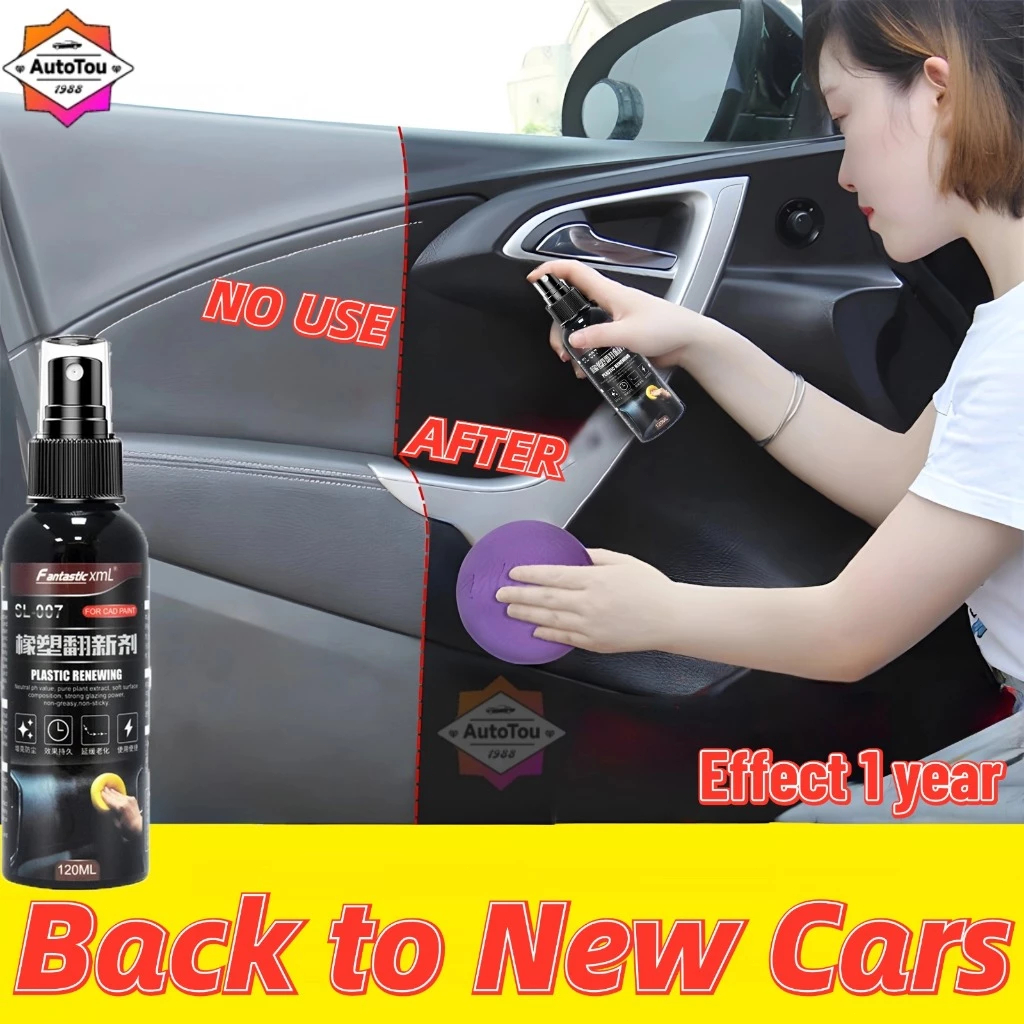 120ML Car Plastic Restorer Car interior cleaner Car Wax Retreading ...